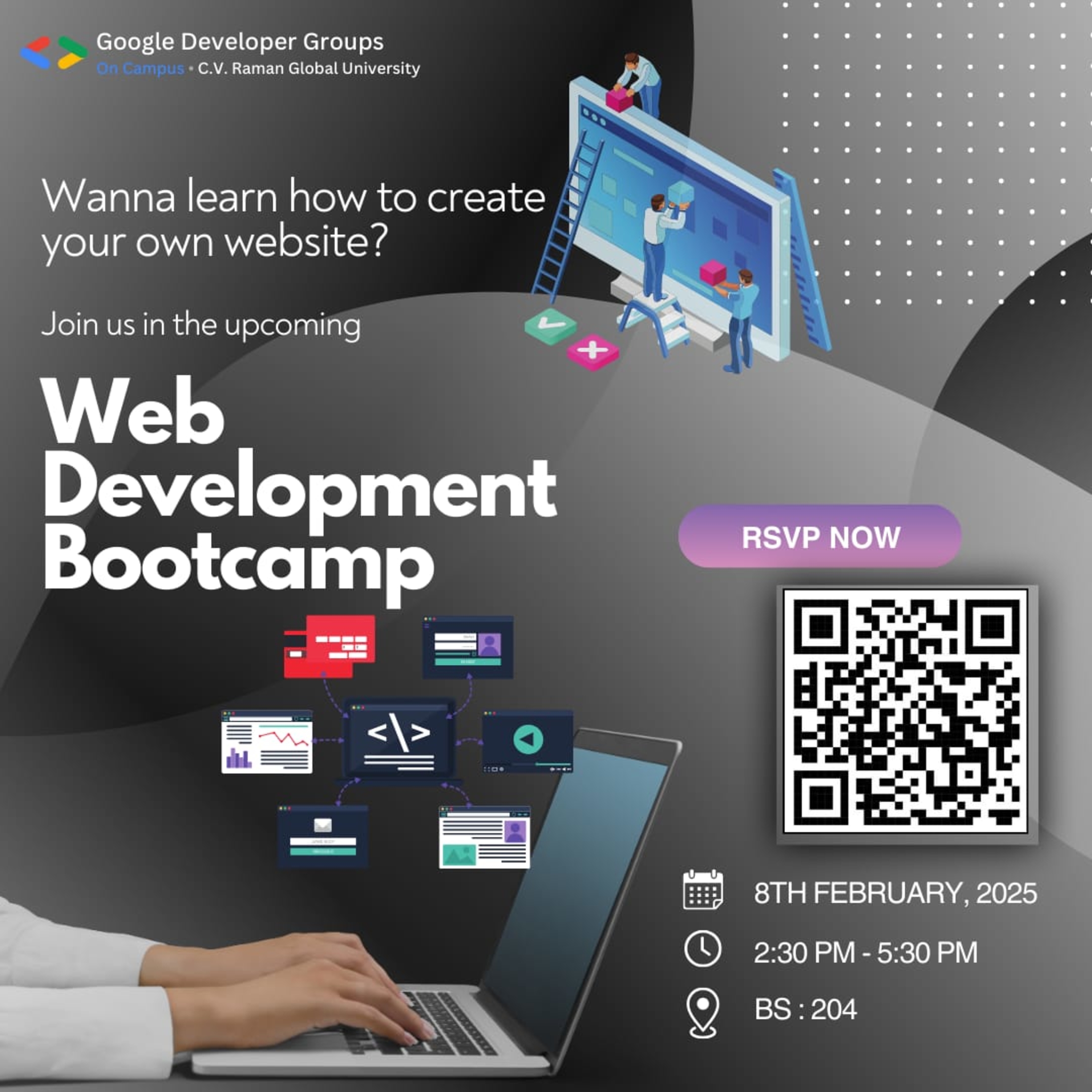 See Web Development Bootcamp at Google Developer Groups GDG on Campus C. V. Raman Global ...